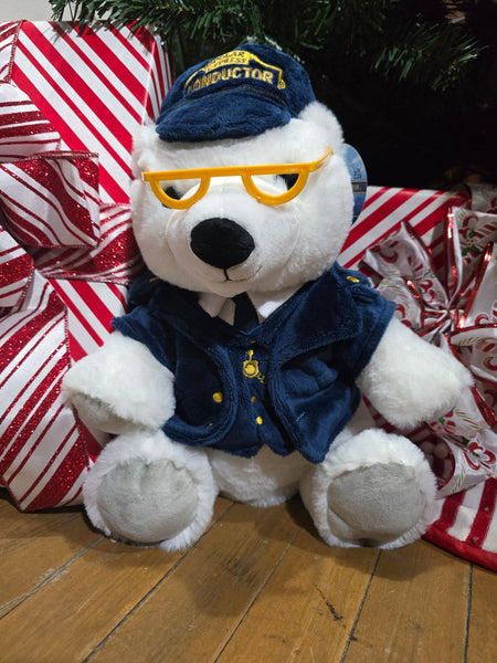 THE POLAR EXPRESS™ Plush Conductor Bear – N.C. Transportation Museum ...